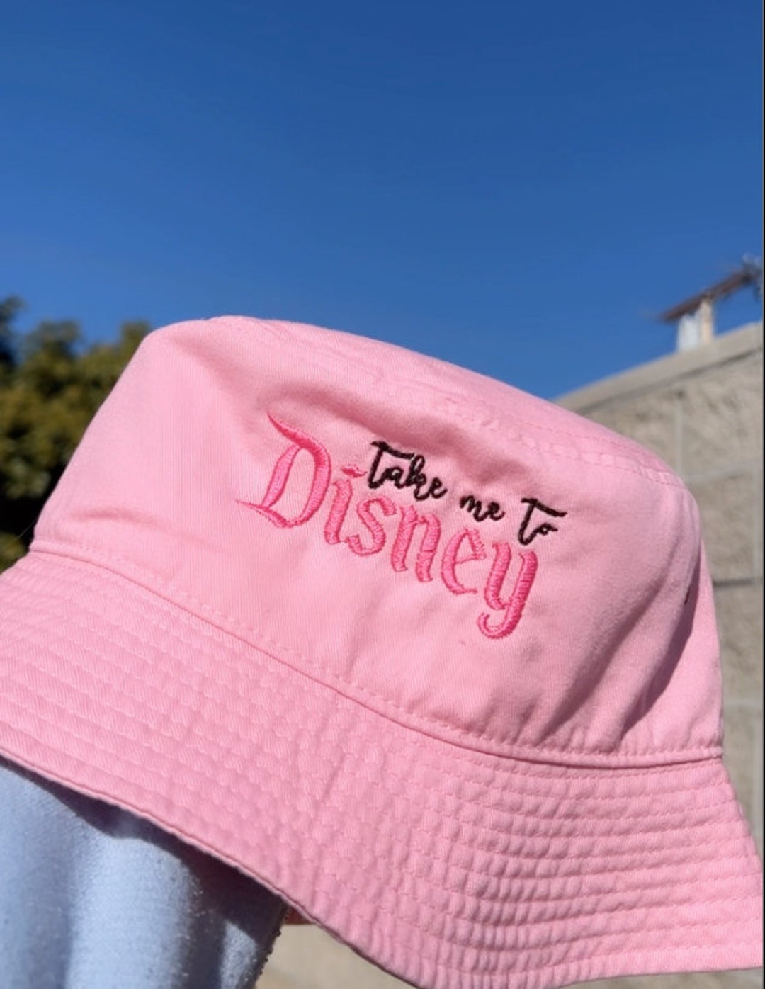 Disney Pink Bucket Hat - Etsy