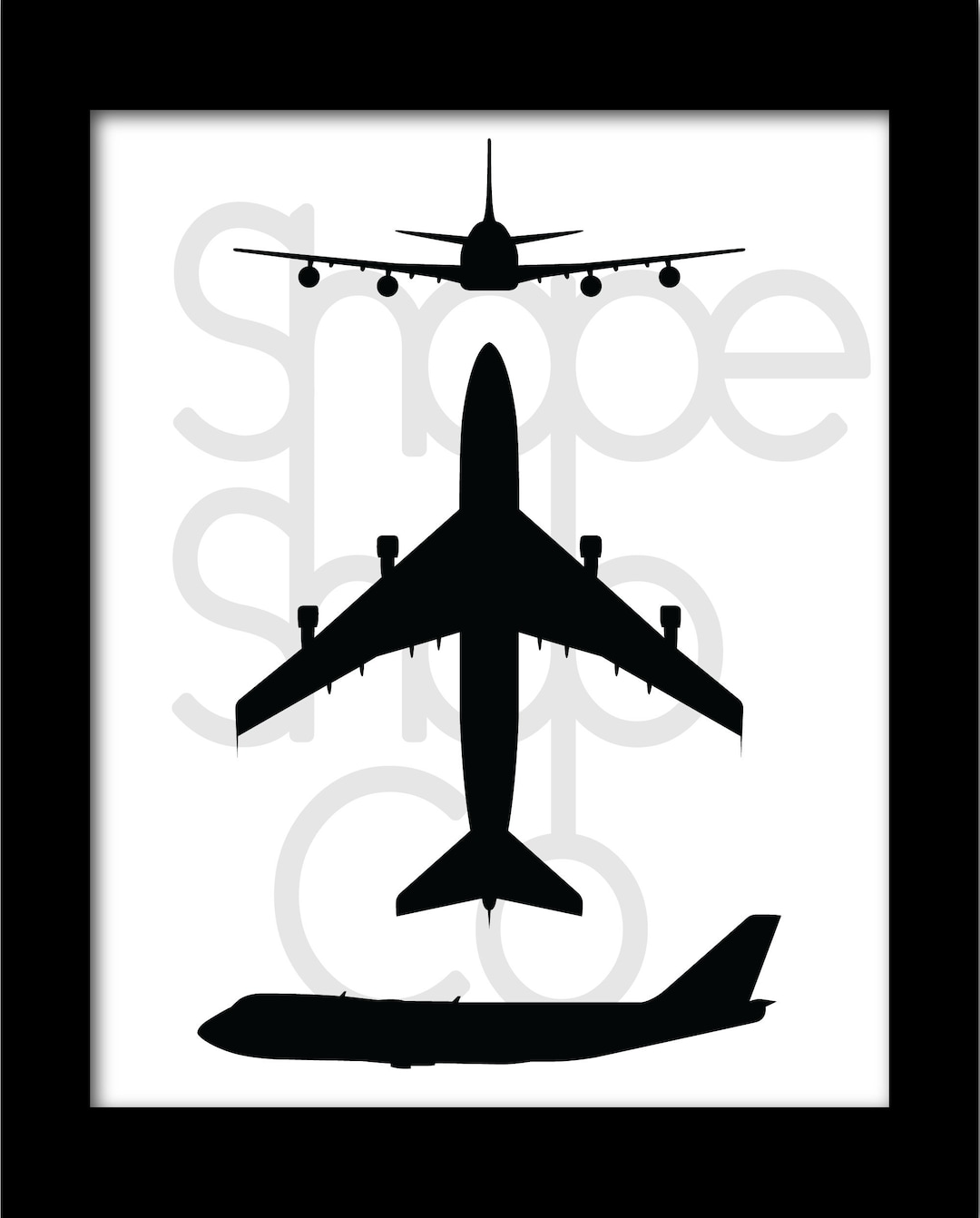 Boeing 747-100 - Etsy