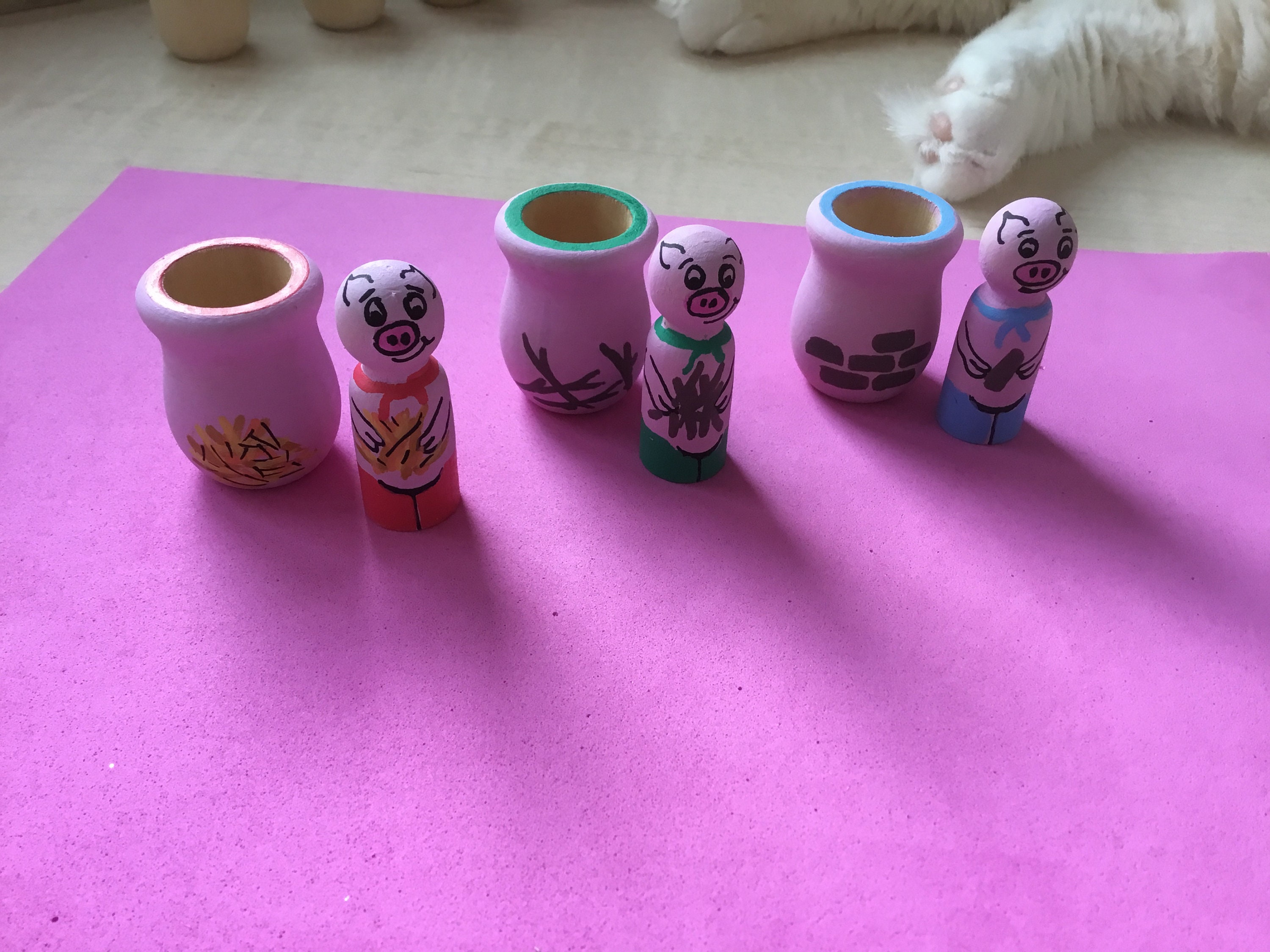 Three Little Pigs Story Props Etsy UK three-little-pigs-story-props-etsy-uk