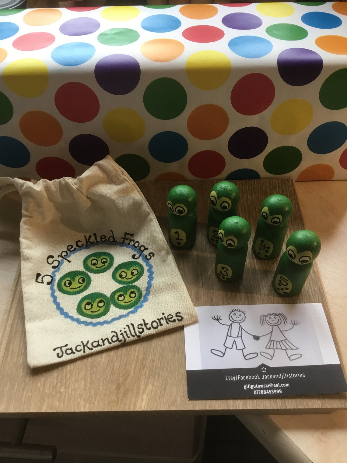 5 Speckled Frogs Song Props - Etsy