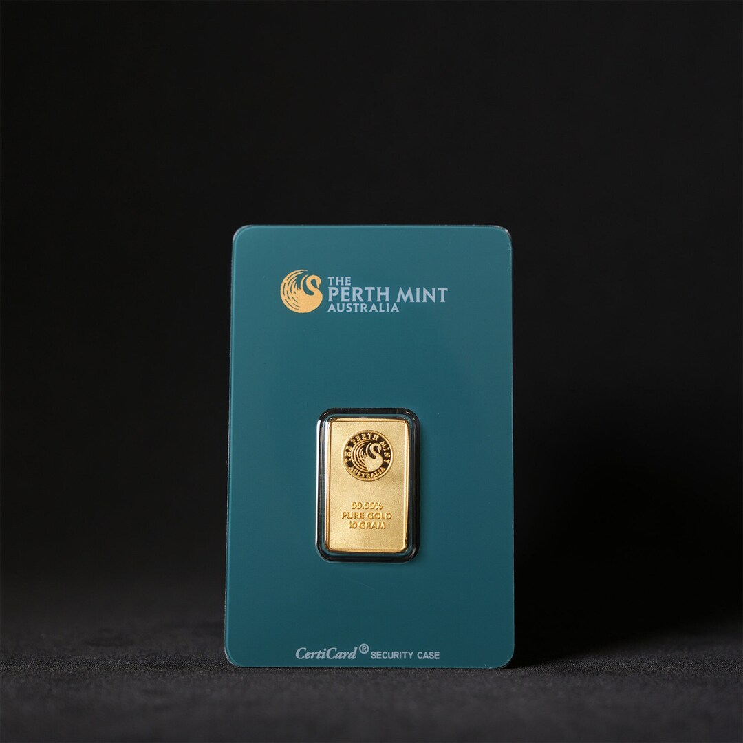 10. Grams Gold Plated Bullion Bar Green Design replica FREE WORLDWIDE ...