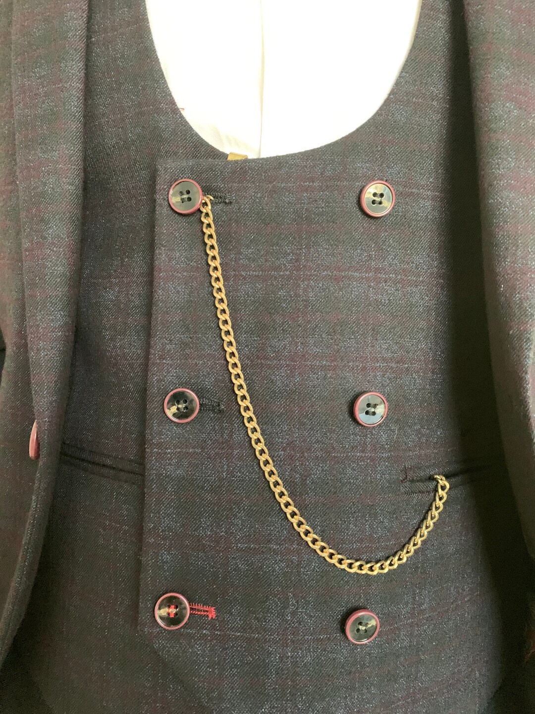 Gold Clip Pocket Watch Chain - Etsy