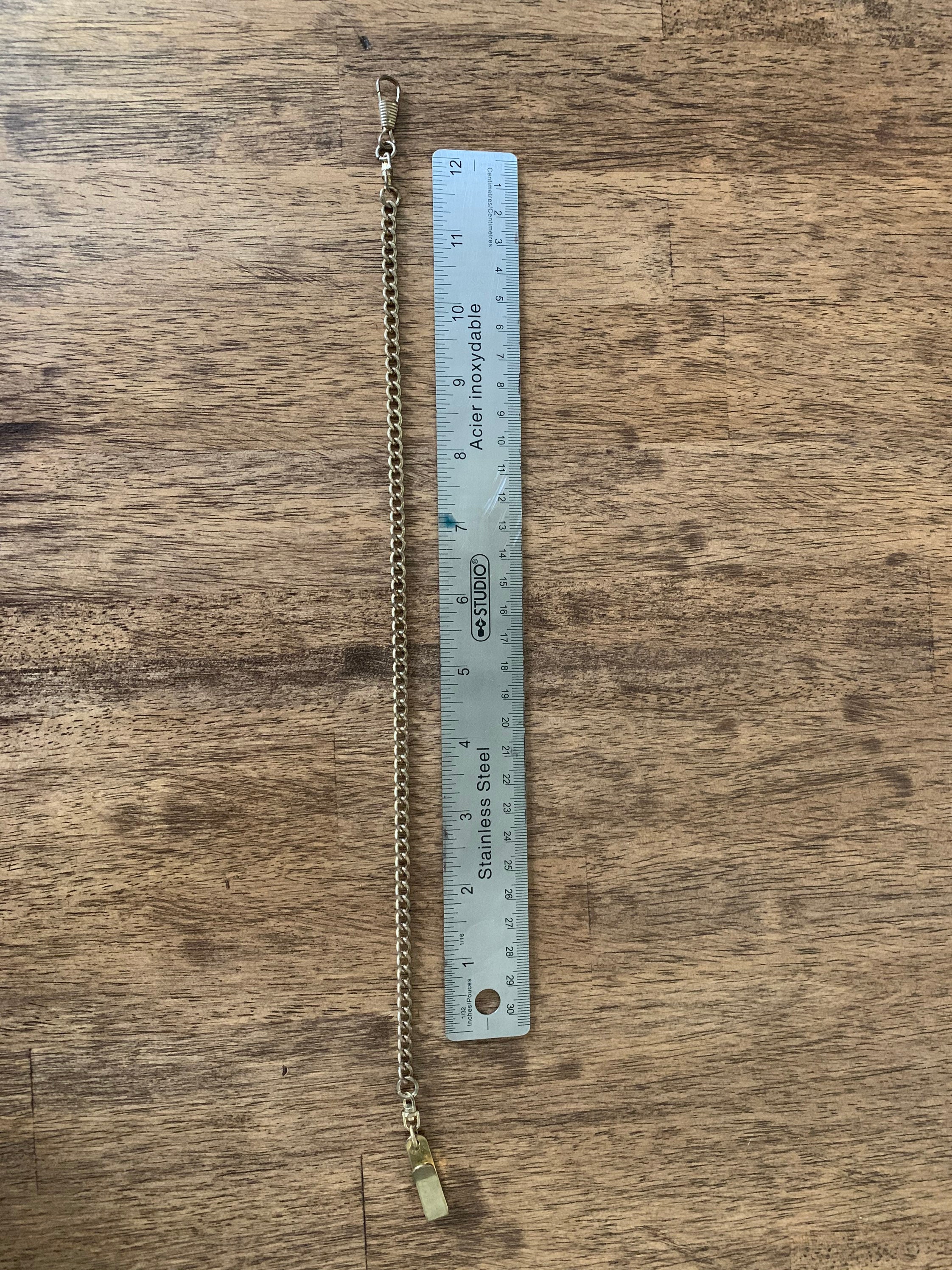 Gold Clip Pocket Watch Chain - Etsy