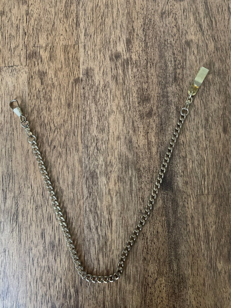 Gold Clip Pocket Watch Chain - Etsy