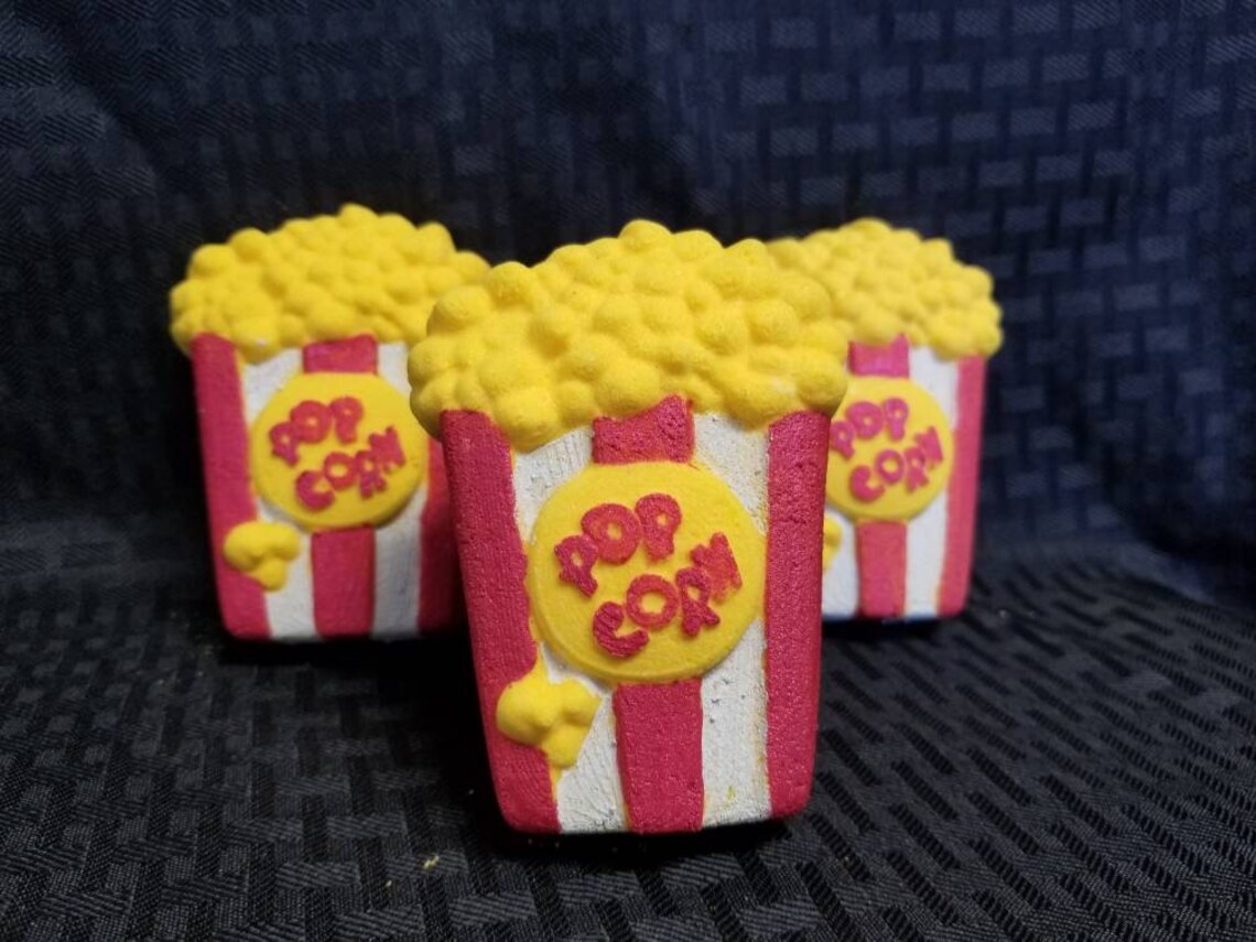 Popcorn Bath Bomb Movie Themed Carnival Fair - Etsy