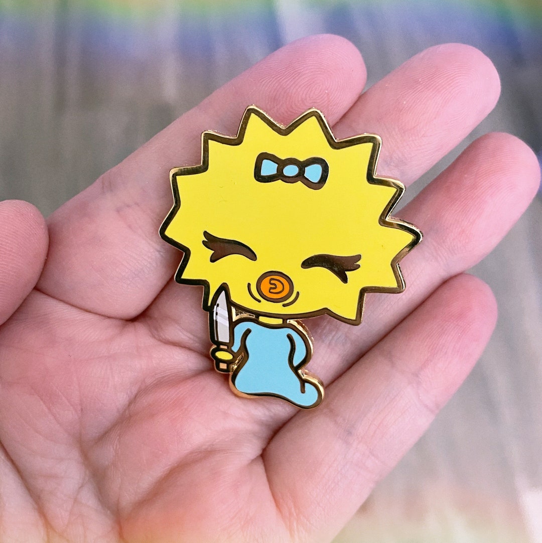Bad Baby Maggie Simpson Hard Enamel Pin - Etsy