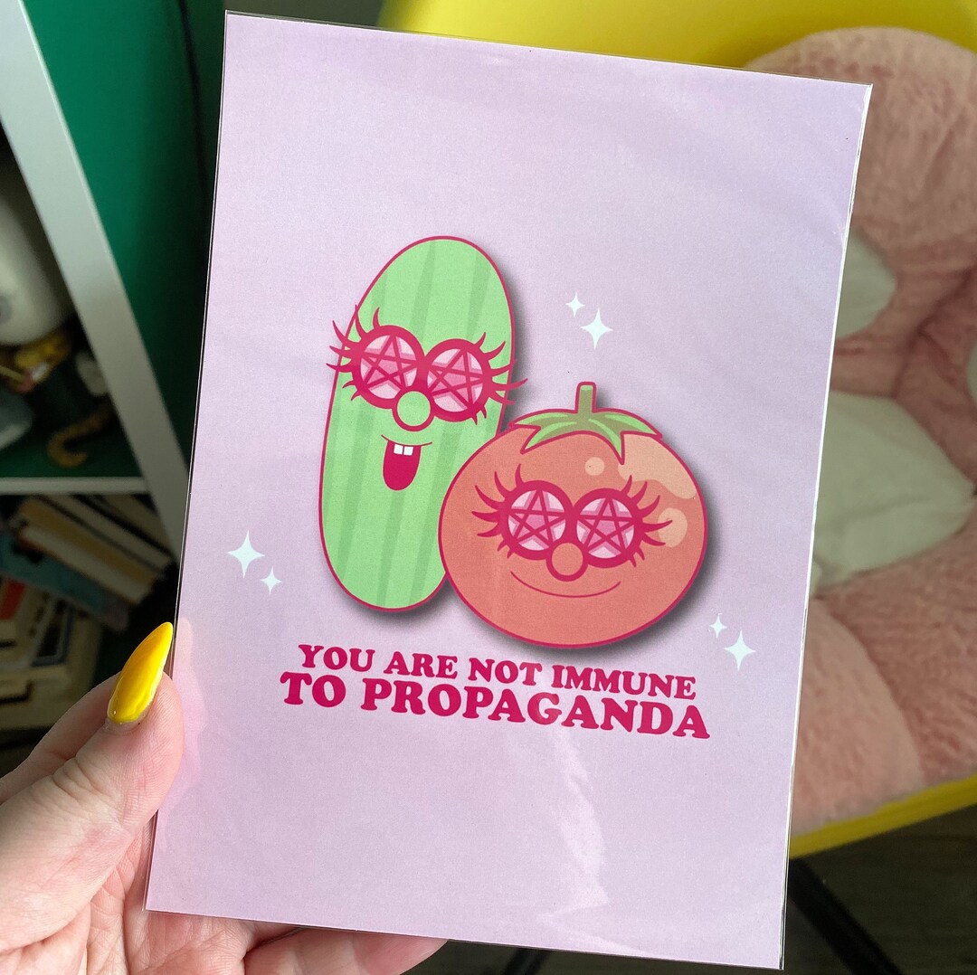 Vegetable Propaganda Mini Glossy Prints - Etsy
