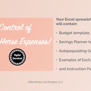 Equestrian Budget and Savings Planner - Etsy