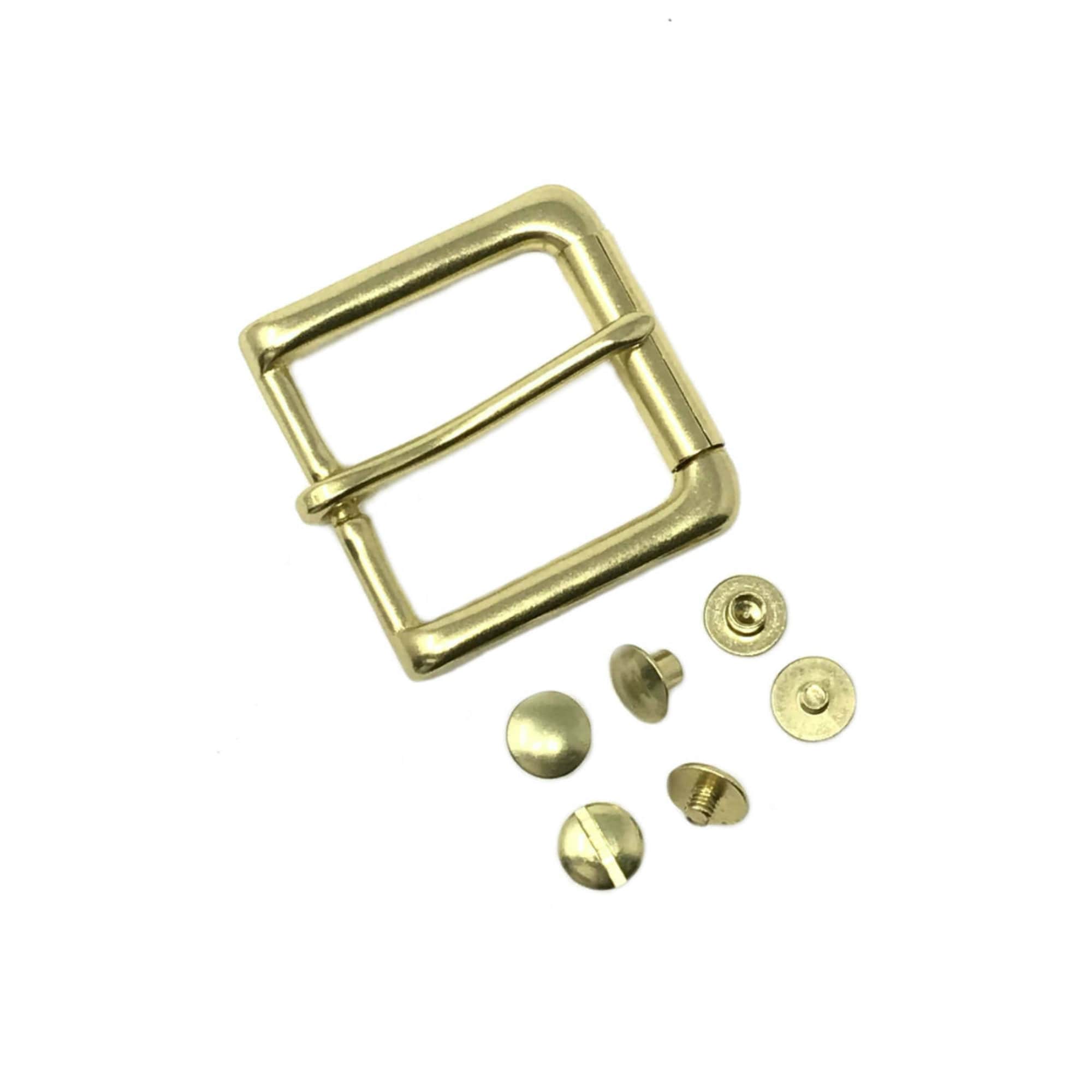 1.5" Square Roller Bar Buckle Set With Chicago Screws. Customize Your ...