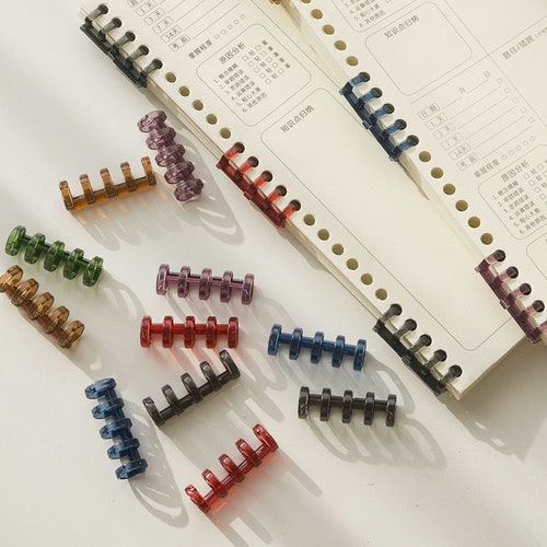 30 Holes Loose-leaf Paper A4 Plastic Binding Spiral Rings - Etsy
