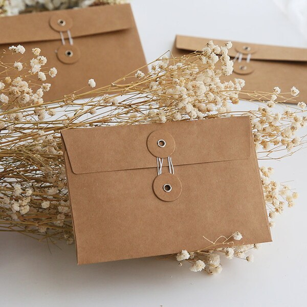 String Tie Envelopes - Etsy