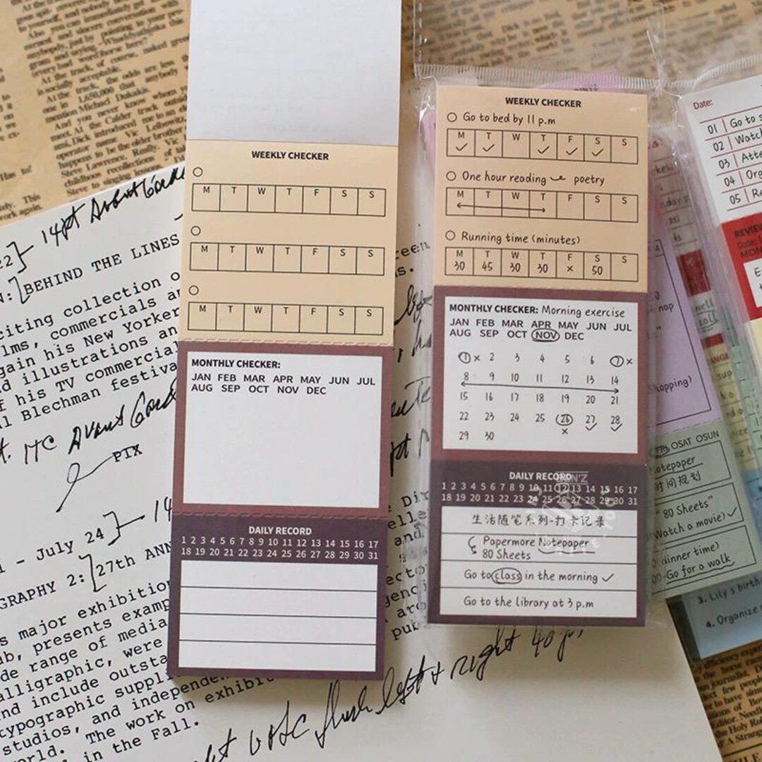 Multifunctional Tearable Note Pad | Memo Pad | Weekly Monthly Plan | TO ...