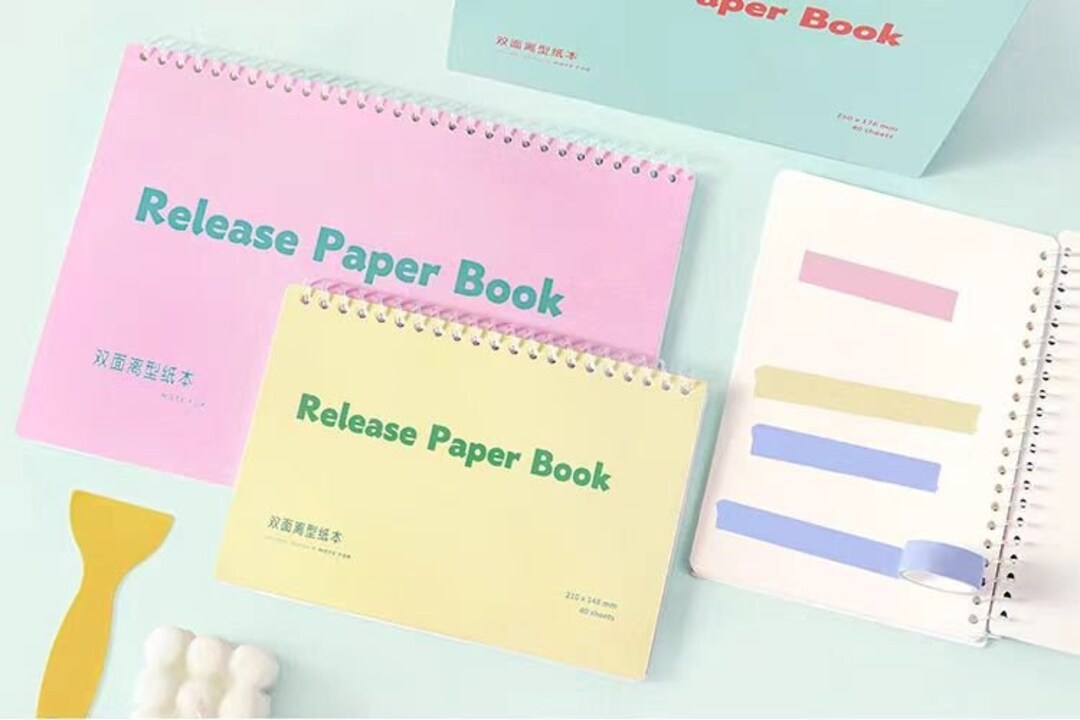 A5 B5 A4 Release Paper Book |washi Tape Collection Book| Double Sided ...