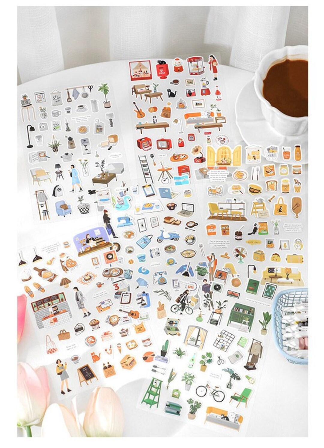 Objects of Daily Life Stickers / Stickers / Planner Sticker Set / Junk ...