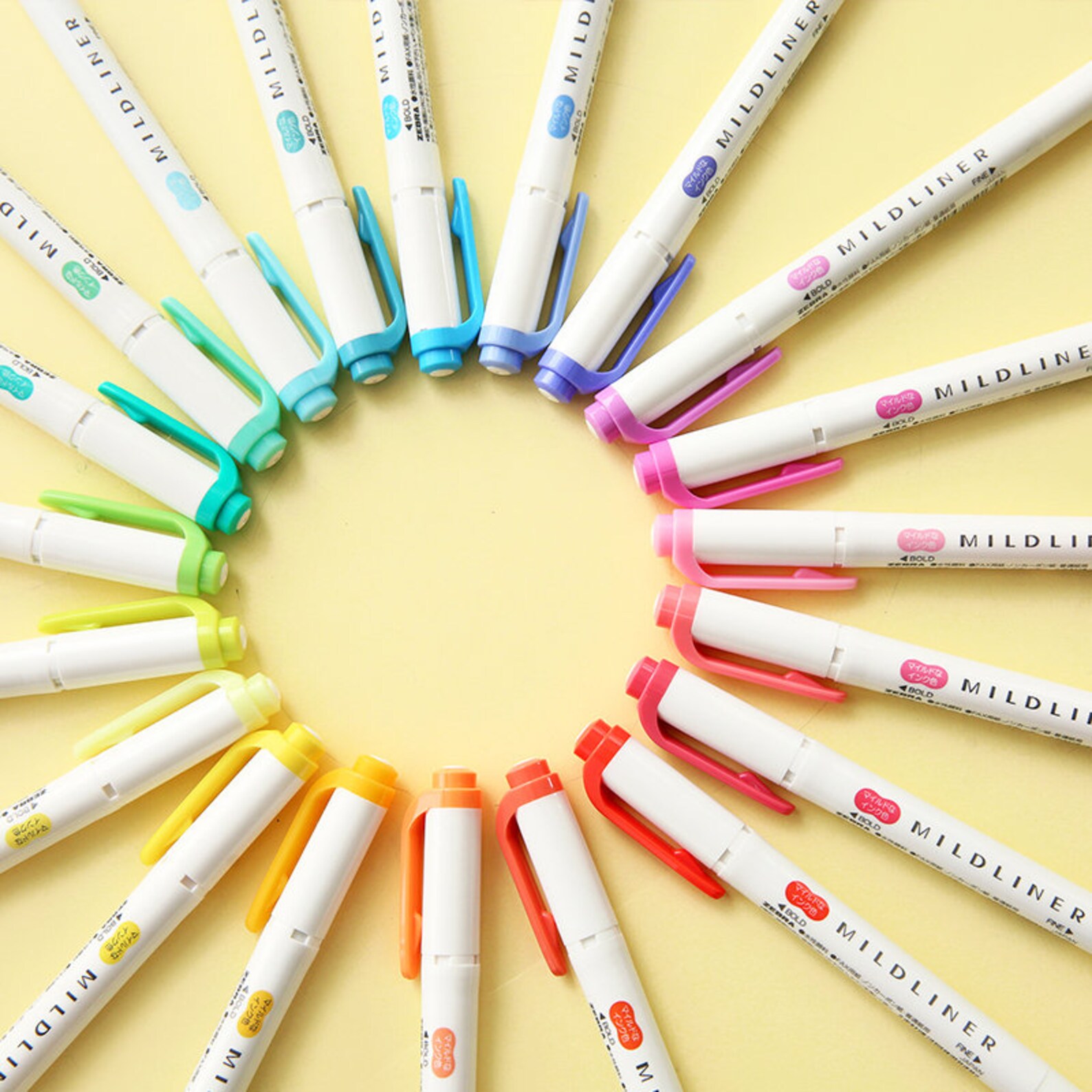 Zebra Mildliner Marker Pens Set Double-sided Highlighter - Etsy