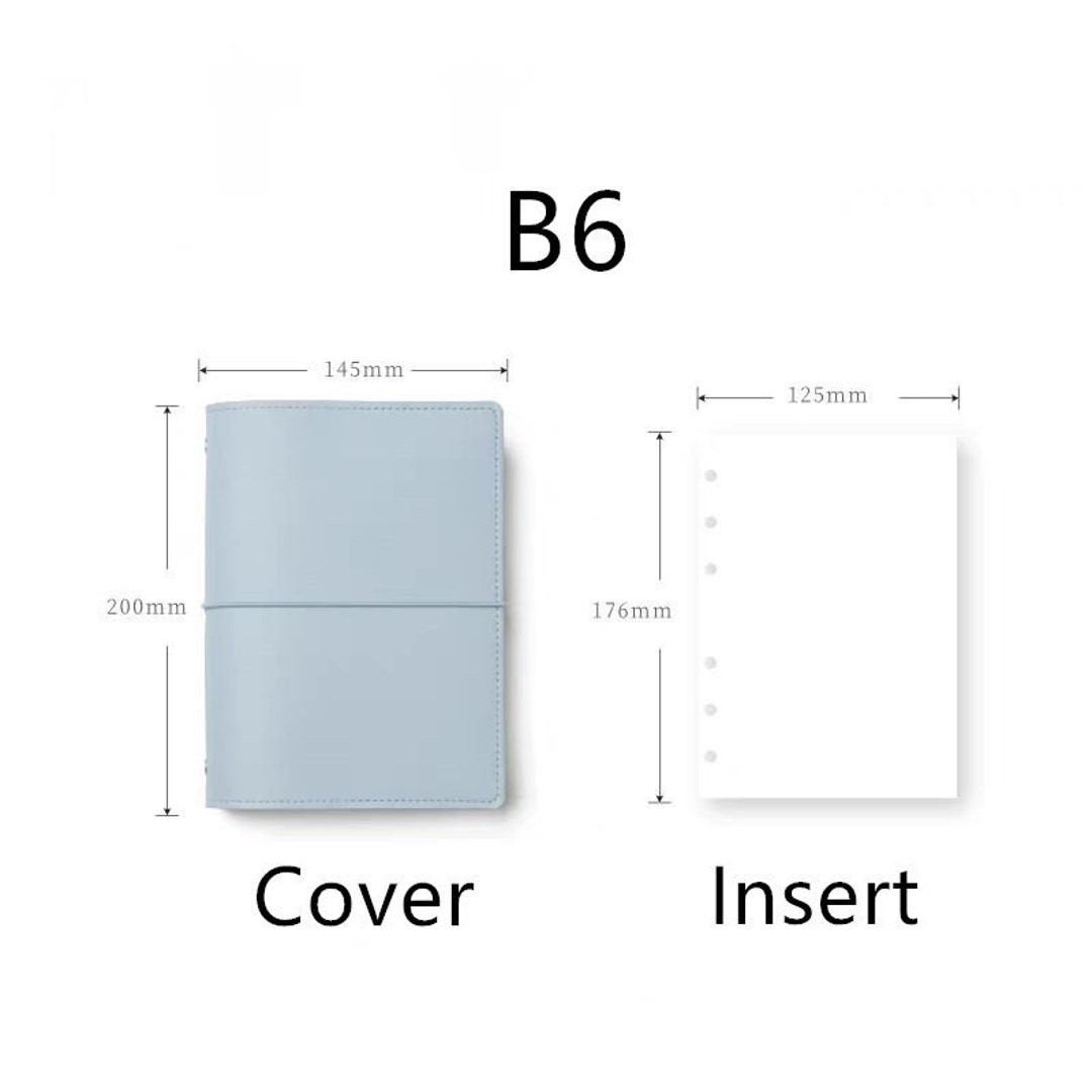 2025 B6 Vegan Leather 6 Ring Binder | 2025 Daily Weekly Planners ...