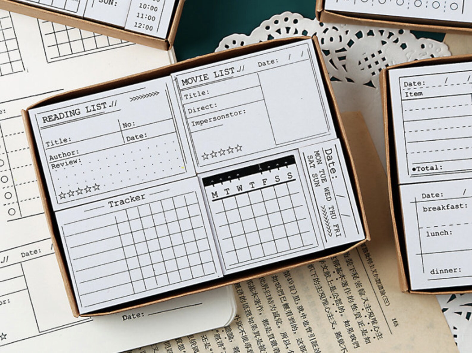 Daily Plan Rubber Stamp Wooden Stamp Set Scrapbooking - Etsy