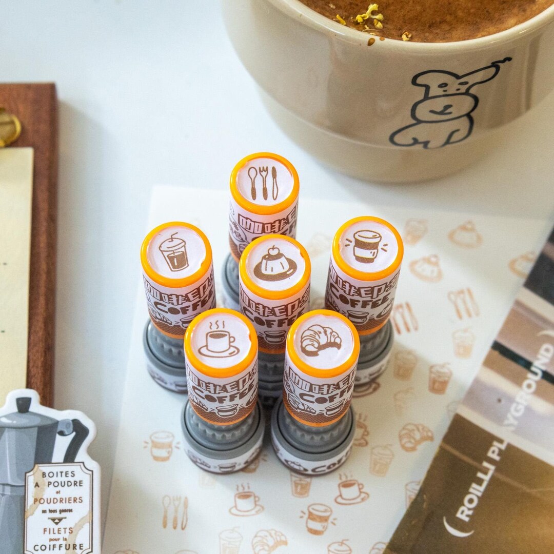 Coffee Self Inking Stamps | Mini Stamp | Coffee Card Stamp | Planner ...