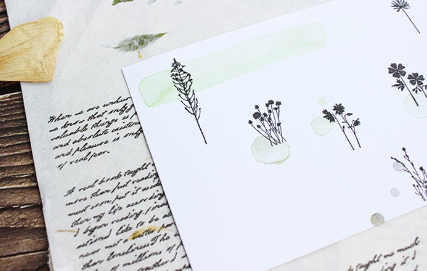 Flower Silicone Stamp Transparent Clear Stamp Set | Etsy