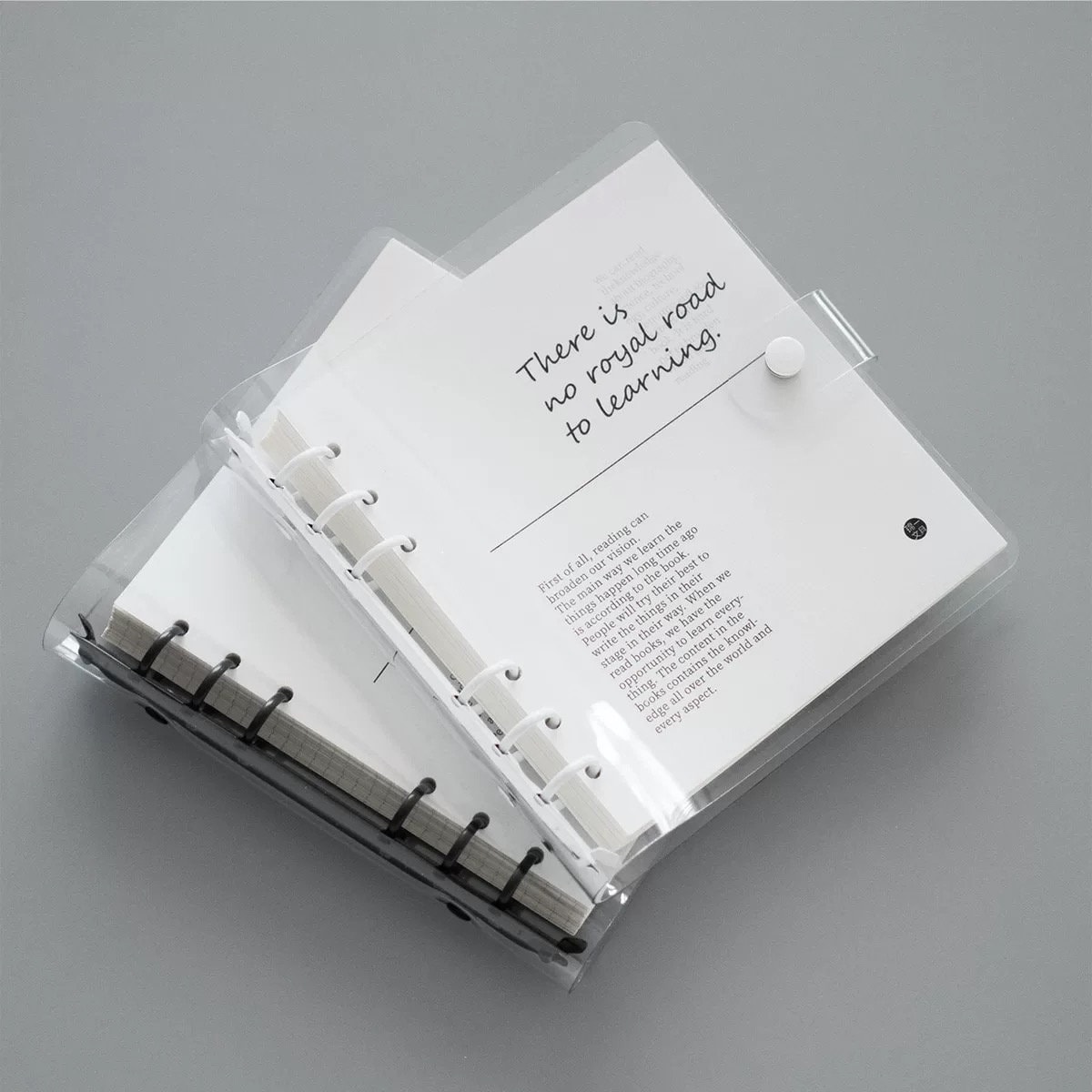 Square Transparent Loose-leaf Binder Planner PVC Binder 6 - Etsy