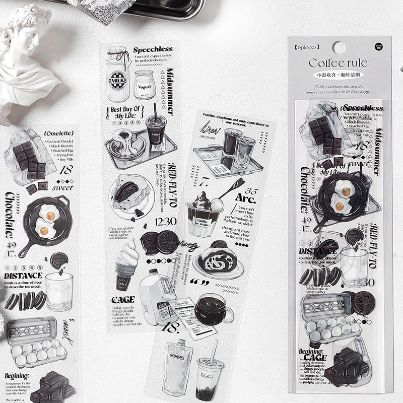 Black and White Sticker Pack - Etsy