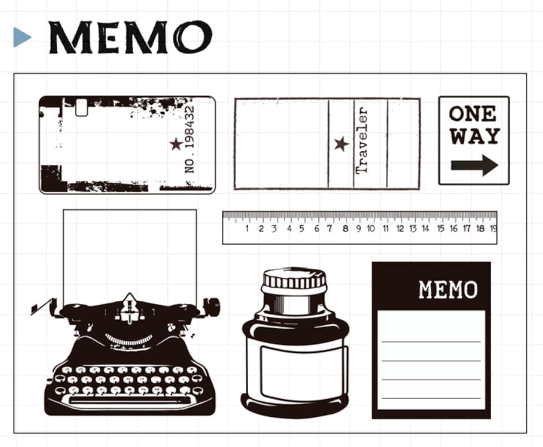 Memo Silicone Stamp Transparent Clear Stamp Set Scrapbooking Stamp ...