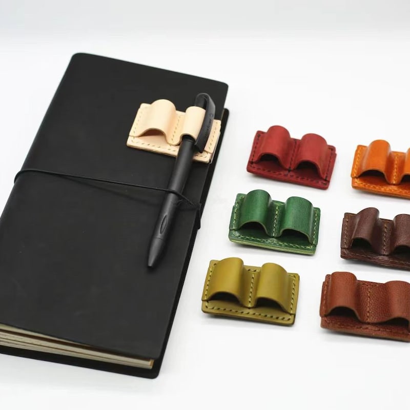 Leather Pen Holder Clip - Etsy