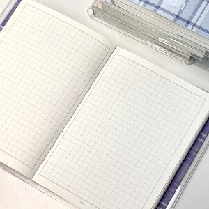 A6 Plaid Notebook Daily Plan Grided Blank Notebook Daily - Etsy