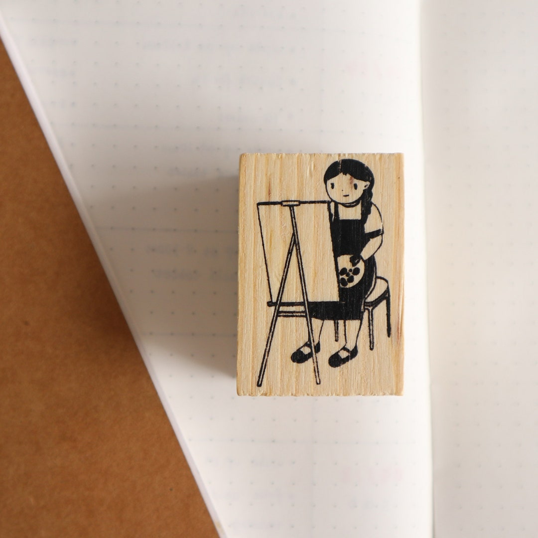 Drawing Rubber Stamp Wooden Stamp Set Scrapbooking Stamp Planner Stamp ...