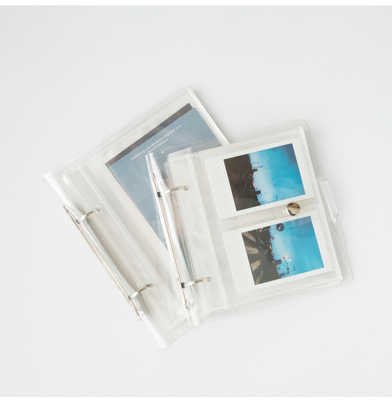 2 Hole Clear Photo Sticker Album Binder Photocard Pocket - Etsy UK