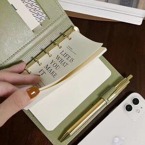 A5 A7 6 Ring Planner Binder Notebook | Card Holder | Refillable ...