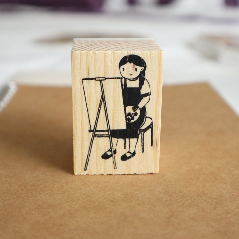 Drawing Rubber Stamp Wooden Stamp Set Scrapbooking Stamp - Etsy