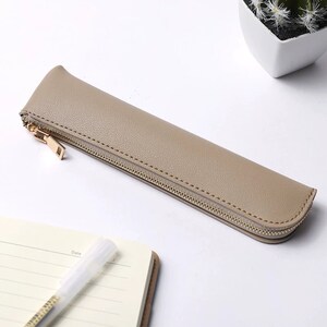 Small Capacity Leather Pencil Case Apple Pencil Case Pen Protective ...