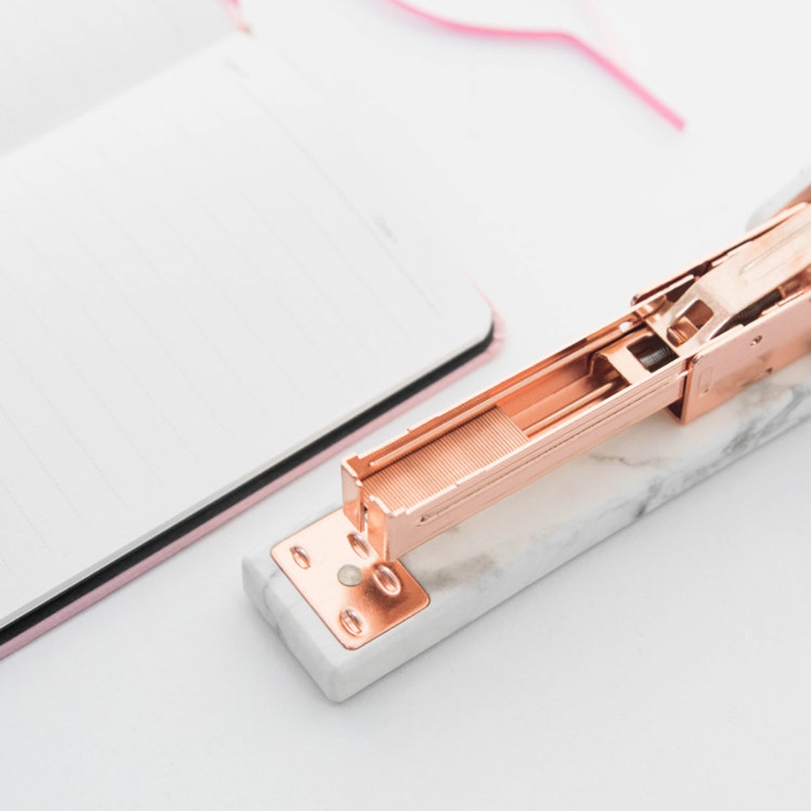 Rose Gold/ Gold Stapler With Staples Office Desk Accessory | Etsy