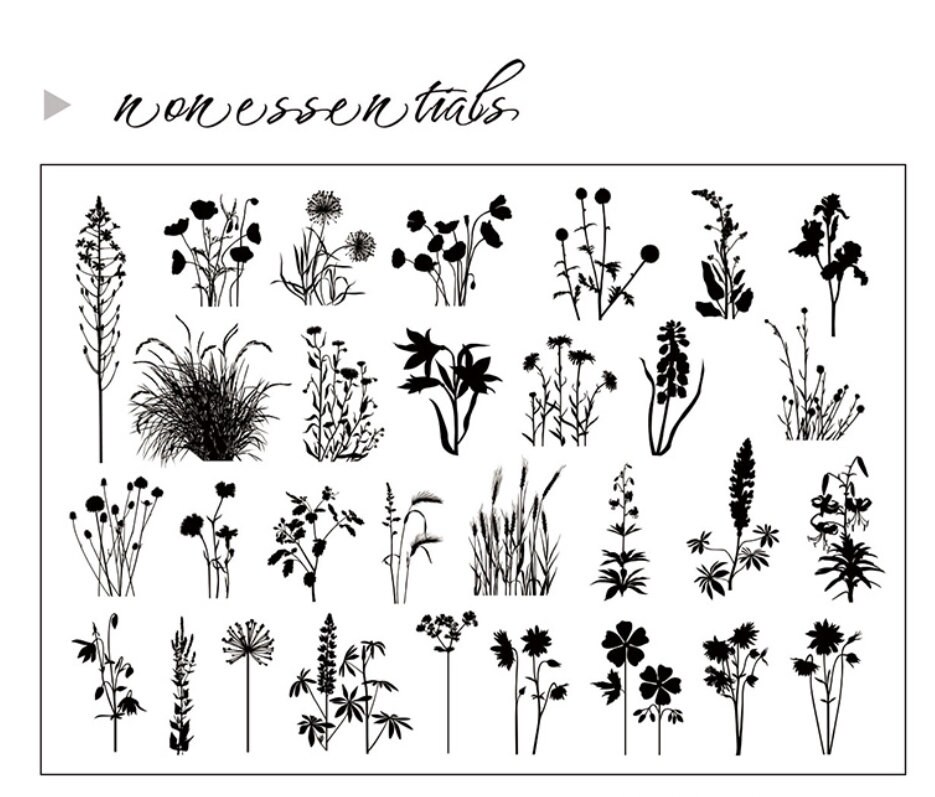 Flower Silicone Stamp Transparent Clear Stamp Set | Etsy