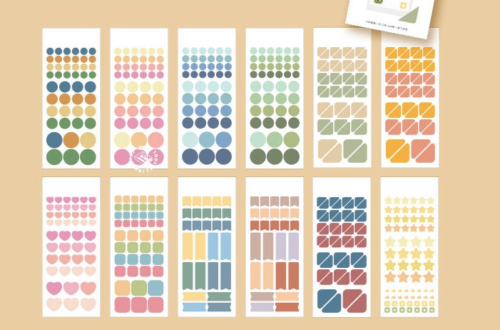 544pcs Functional Sticker Book Planner Sticker Pack Basic | Etsy