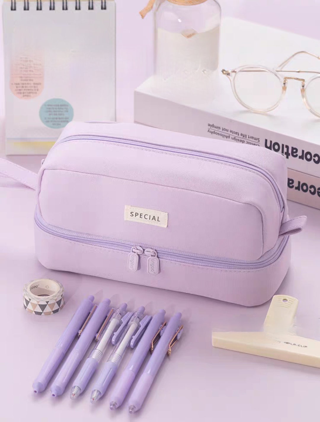 Large Capacity Pencil Case School Supplies for Students | Oxford Cloth ...