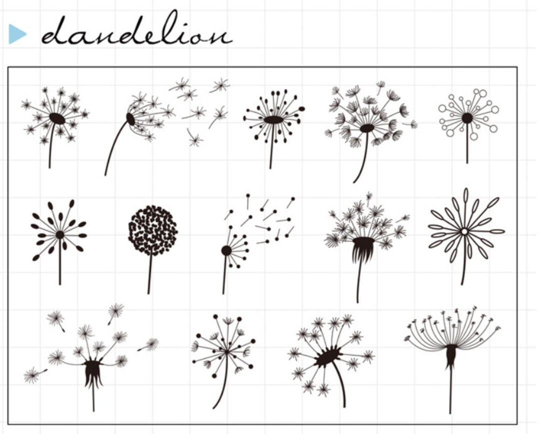 Dandelion Silicone Stamp Transparent Clear Stamp Set Scrapbooking Stamp ...