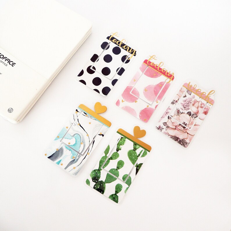 Foiled Planner Page Marker Floating Tabs Planner Tabs | Etsy