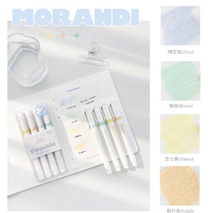 Cream Morandi Color Highlighter Penglittering Twinkle | Etsy