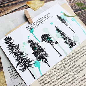 Tree Silicone Stamp | Transparent Clear Stamp Set | Scrapbooking Stamp ...
