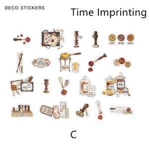 40pcs Retro Sticker Pack / Record Stickers / Coffe Stickers / Planner ...