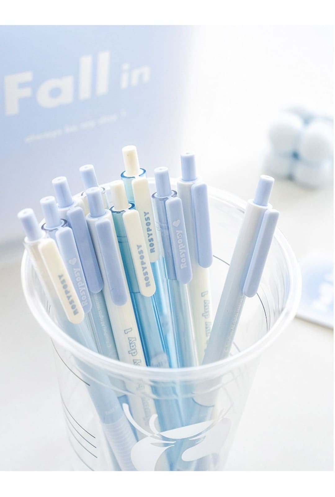 5pcs Simplicity Color Pen Set | Black Gel Ink Pens | Planner Pens ...