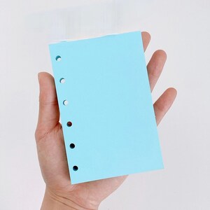 Colorful A7 Blank 6 Ring Planner Inserts | 110gam Papers | Six Ring ...