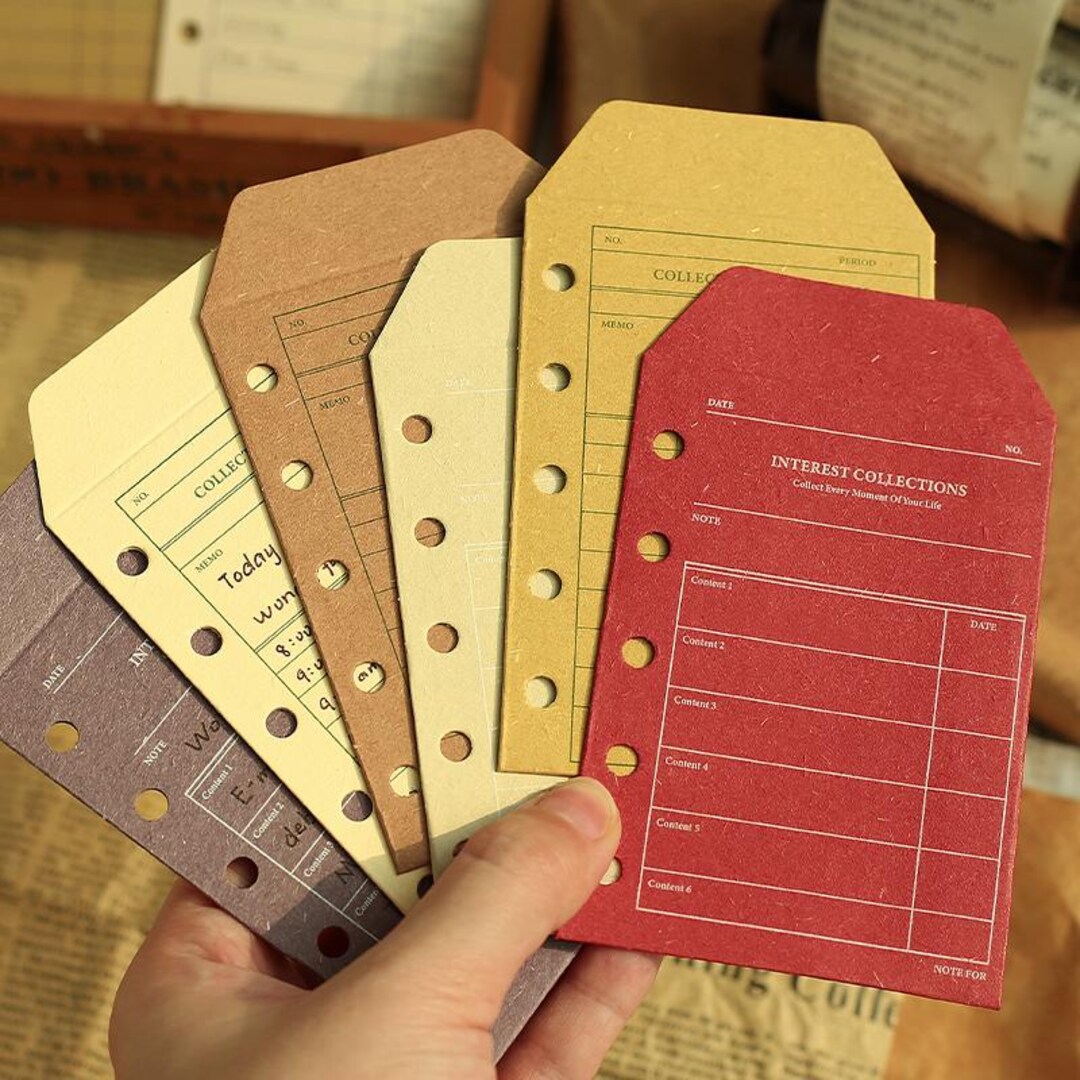 A7 M5 Storage Envelope | 6 Ring Binder Envelope Pockets | Retro ...