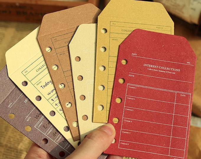 A7 M5 Storage Envelope | 6 Ring Binder Envelope Pockets | Retro ...