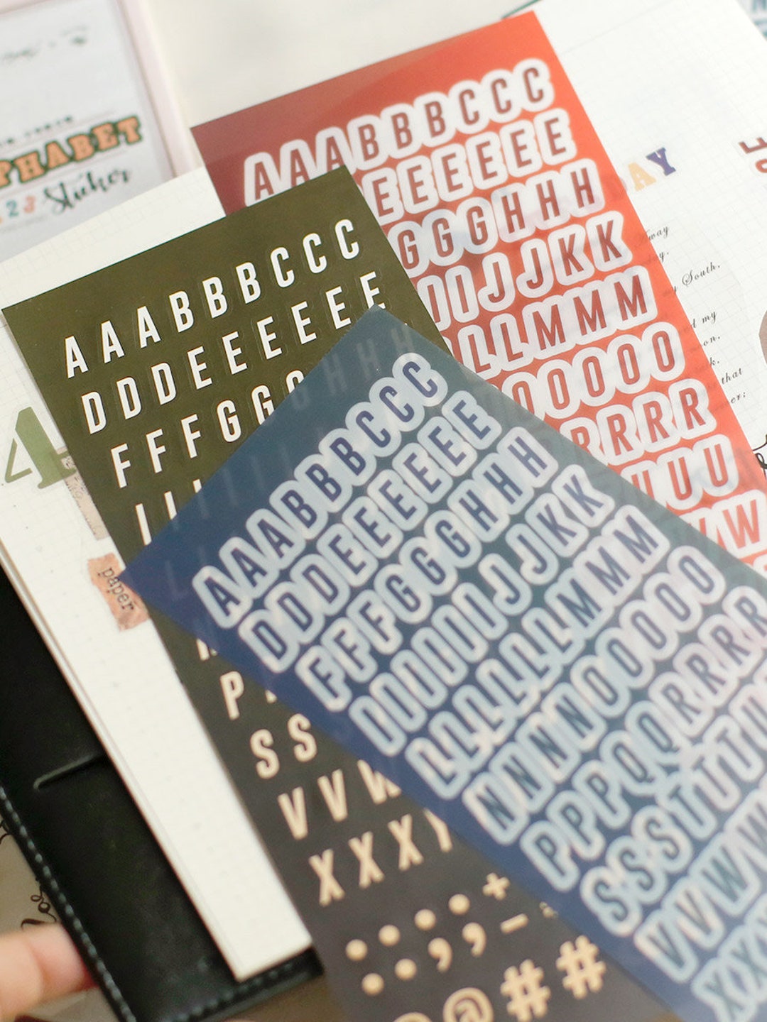 986pcs Alphabet Sticker Book Planner Sticker Stickers Scrapbooking - Etsy