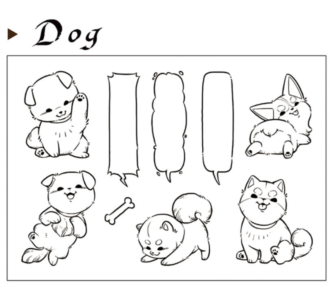 Dog Pet Silicone Stamp Transparent Clear Stamp Set Scrapbooking Stamp ...