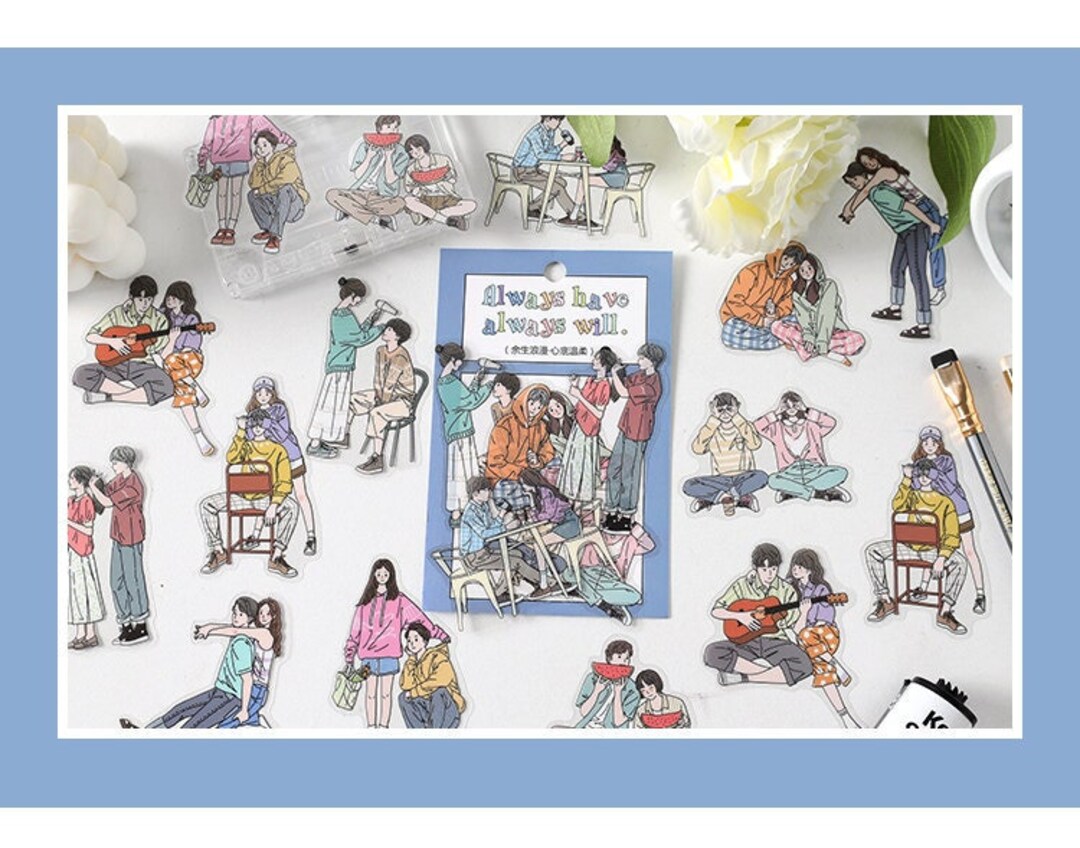 20 Pcs Lovers Couple Sticker Pack / Journal Supplies / Stickers ...