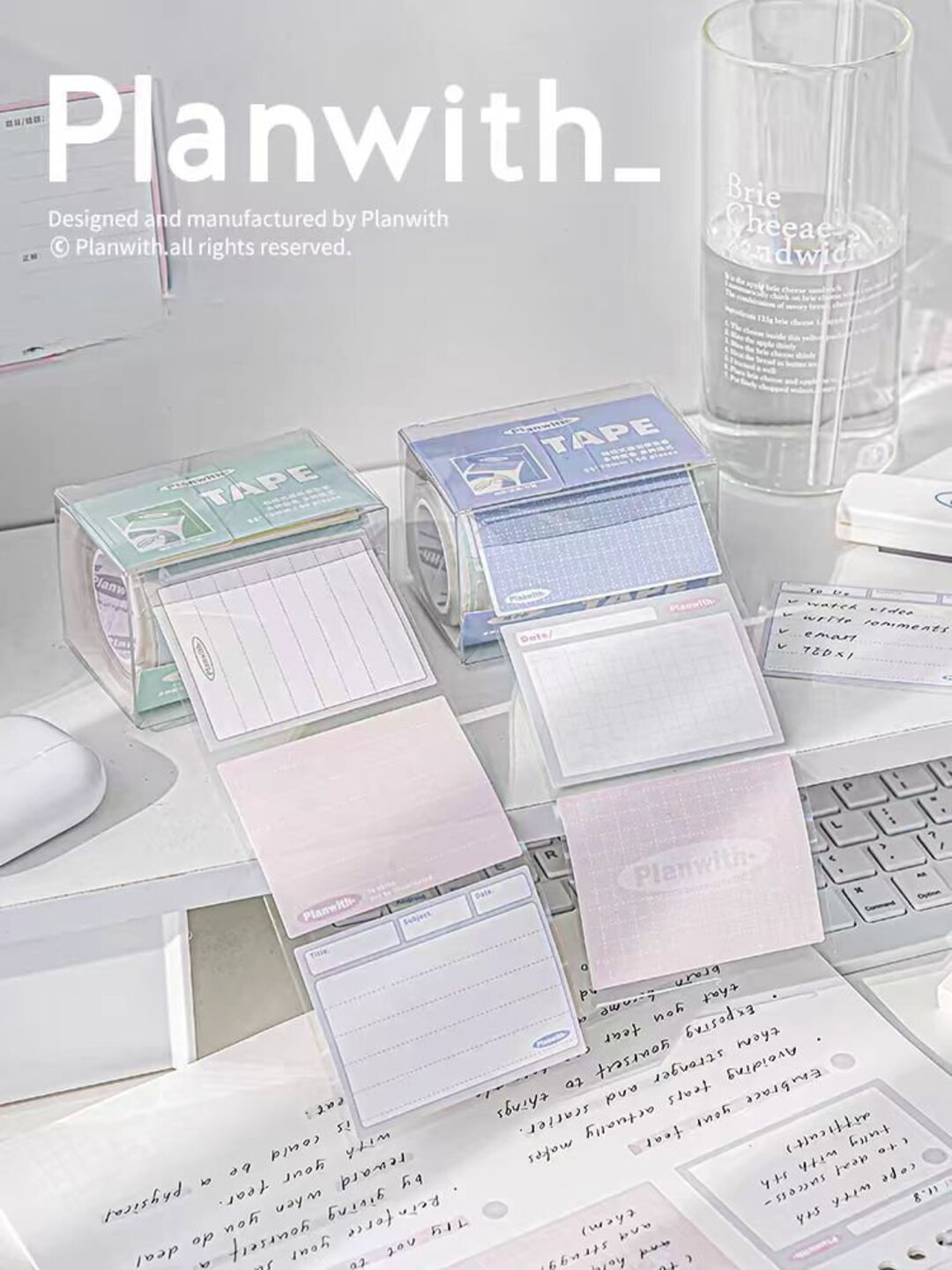 Pull Out Sticky Notes Tape | Office Study School Planner Supplies - Etsy